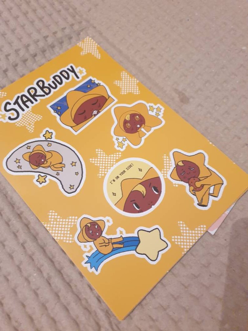 Digital Star Buddy Sticker sheet Art & Collectibles etna.com.pe