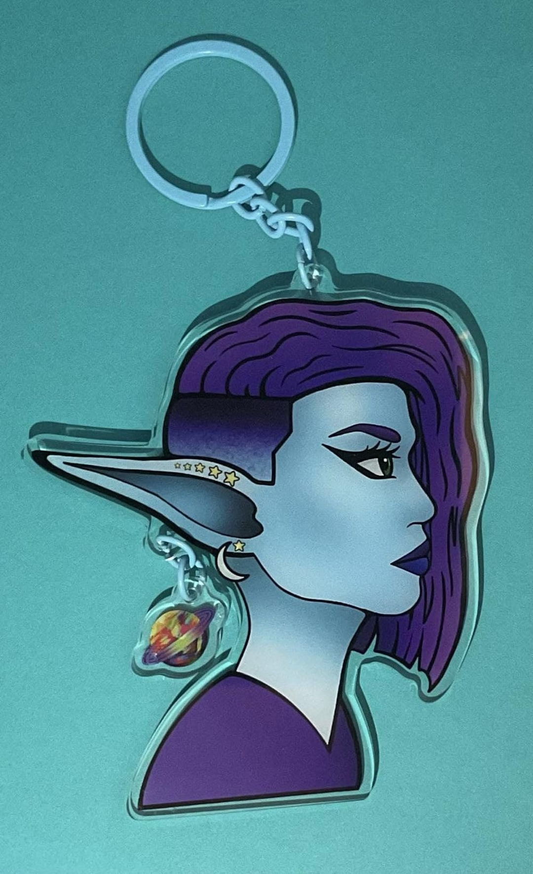 Space Elf Keychain - Etsy