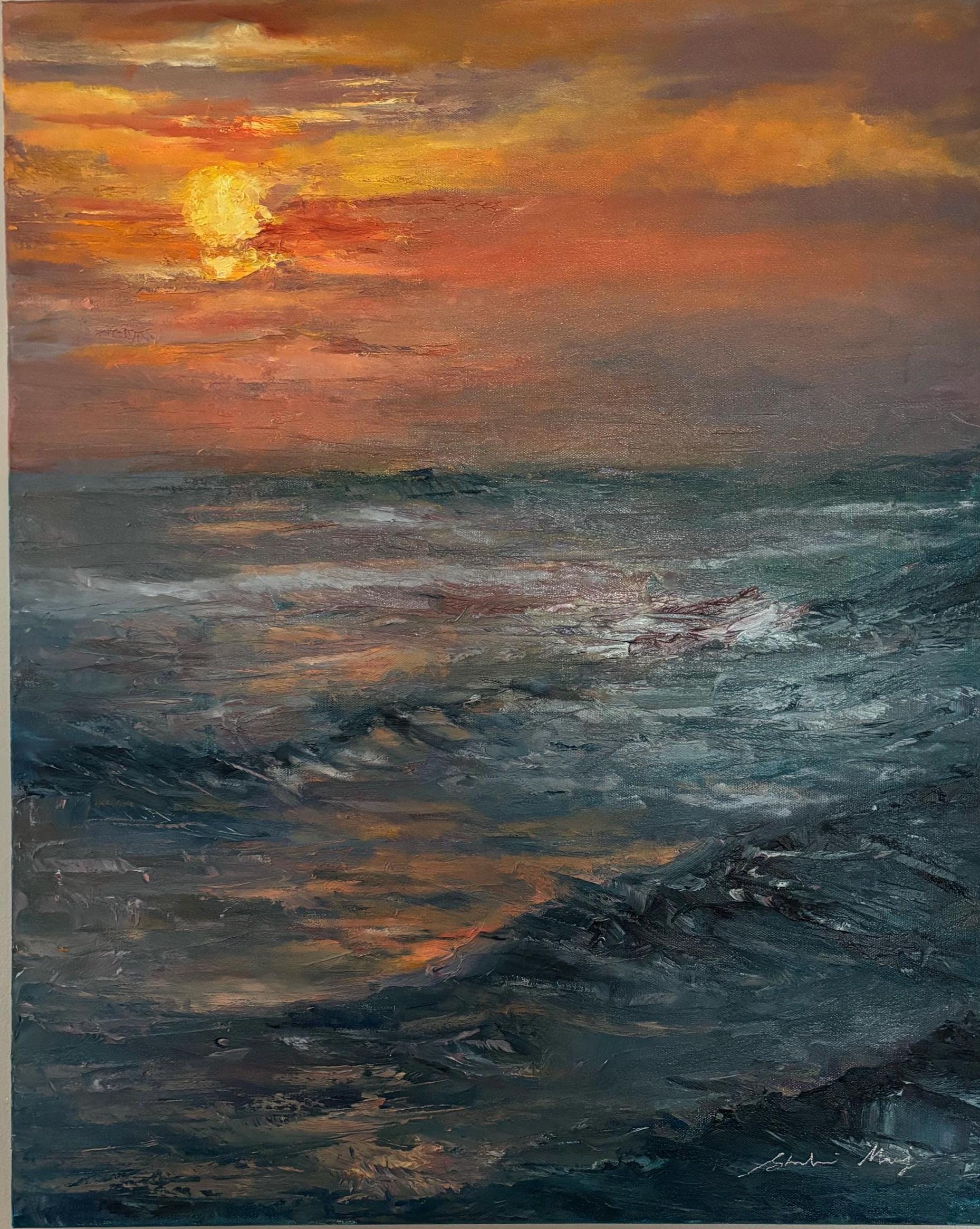 Original Dusky Sunset Oil Painting - Etsy