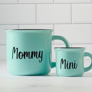 Mommy and Mini Coffee Mug Set, Mommy and Me Coffee Mug Set, Mommy and ...