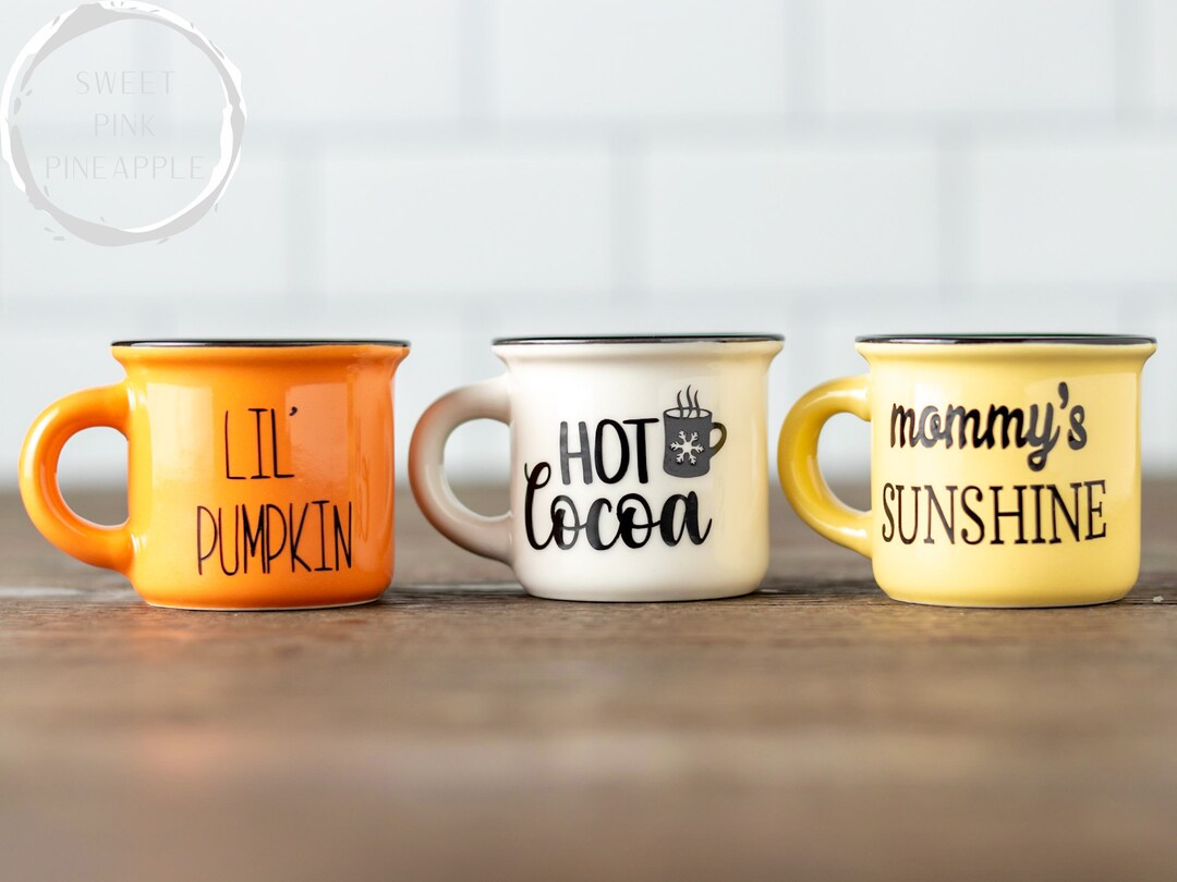 Mini Coffee Mug, Mini Ceramic Coffee Mug, Mini Mug, Lil Pumpkin Mug ...