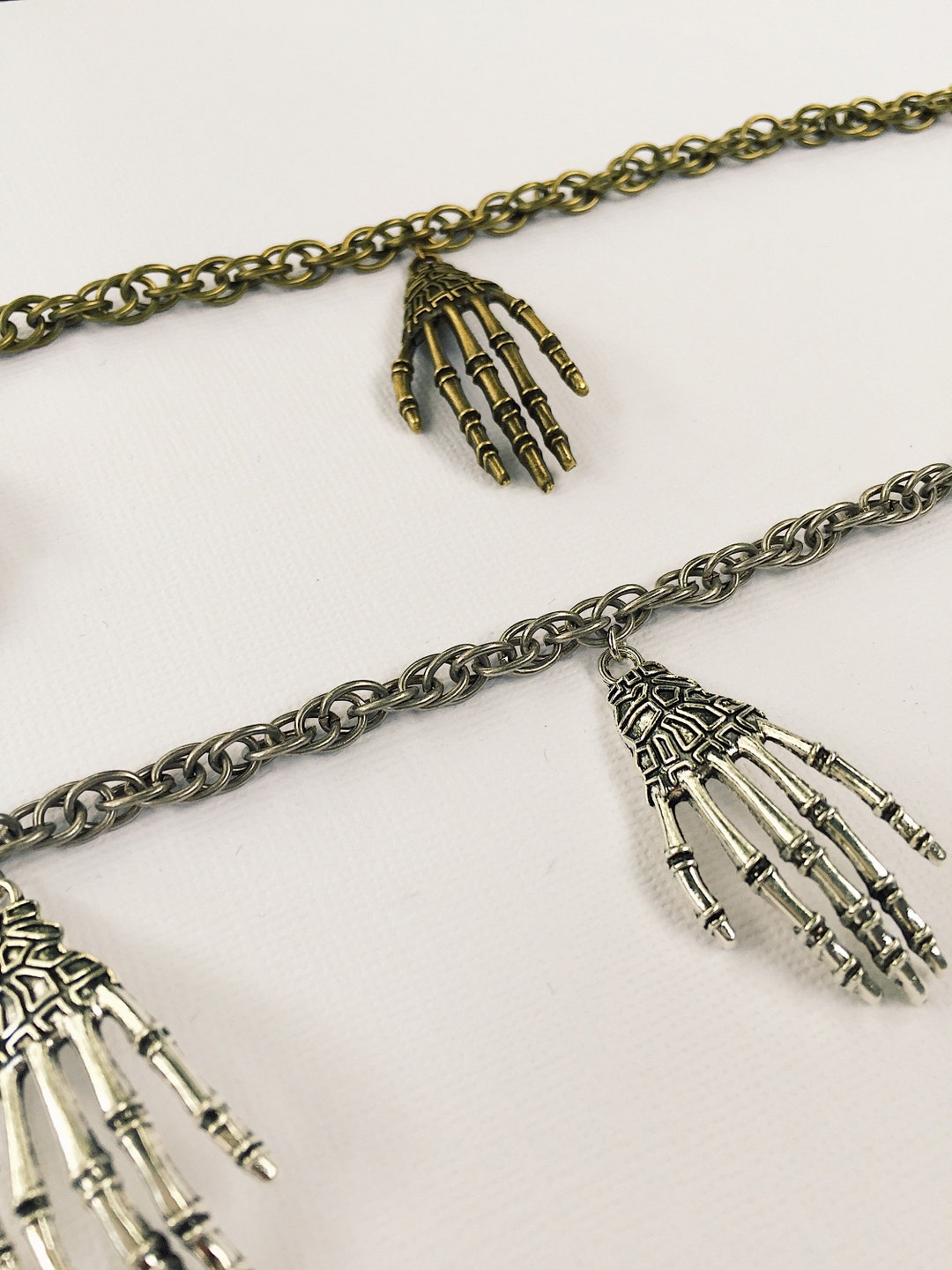 Skeleton Hand Choker Necklace - Etsy