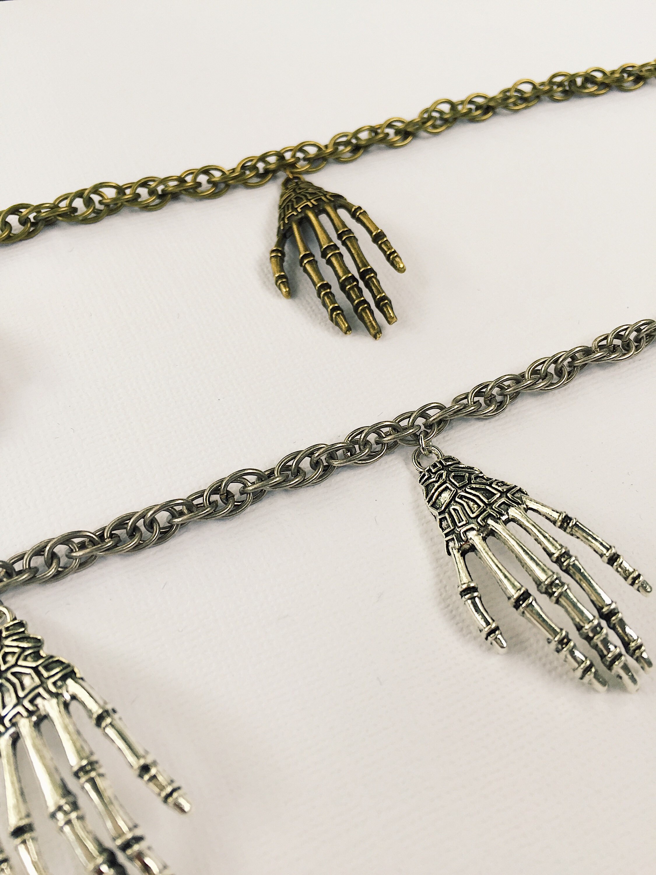 Skeleton Hand Choker Necklace | Etsy