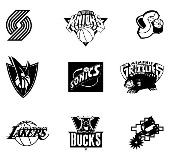 NBA LOGOS BIG Set 78 pcs DXF DWG CDR AI EPS File For CNC Plasma or ...