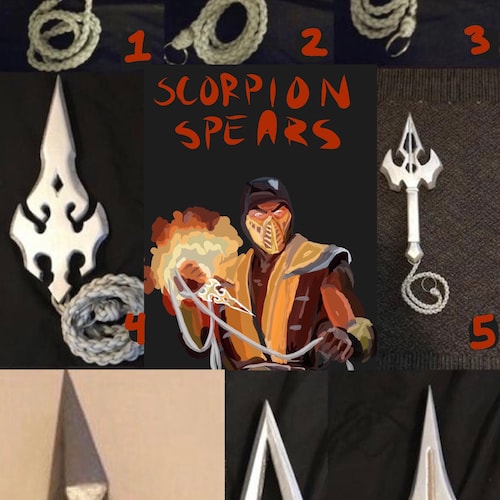 Scorpion's Classic Kunai and Chain Mortal Kombat 3D | Etsy