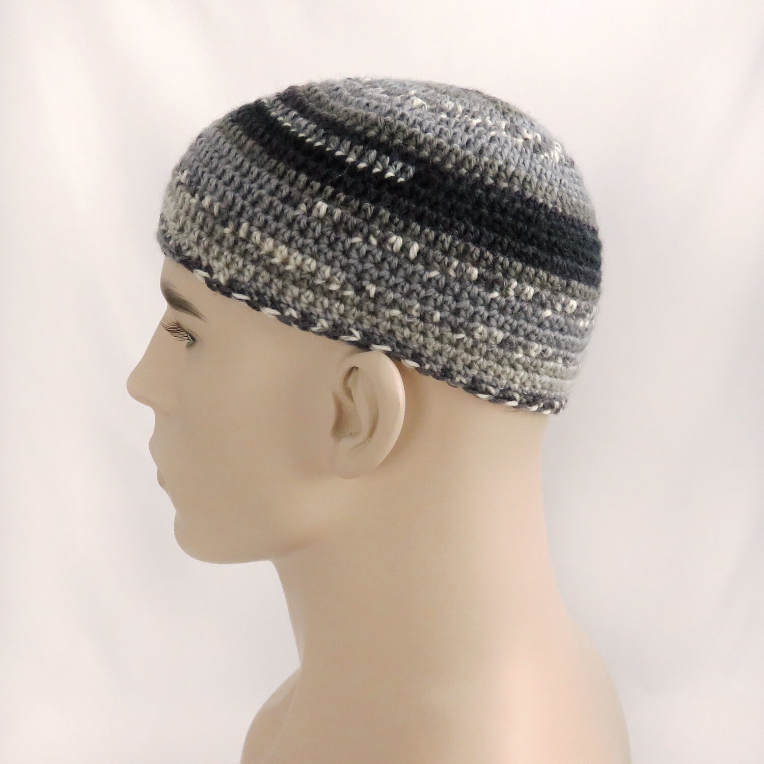 Kippah Kippot Jewish Kipa Hand Crochet Wool Acrylic Adult Yarmulke Kufi ...