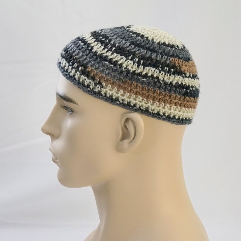 Kippah Kippot Jewish Kipa Hand Crochet Wool Acrylic Adult Yarmulke Kufi ...