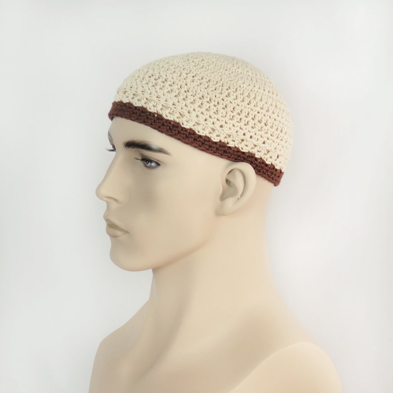 Soft COTTON Kippah Kippot Jewish Kipa Hand Crochet Hand Made Soft Kippa ...