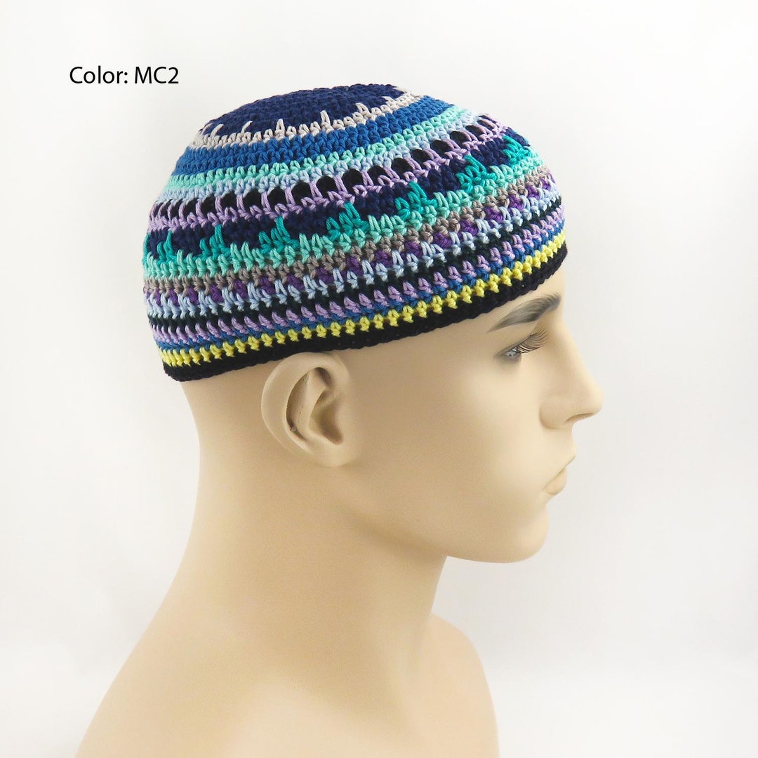 Frik Kippah Jazz Cap Mens Beanie Skull Cap Large Crochet Kippah Custom ...