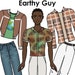 Earthy Guy Paper Doll - Printable Male Paper Doll - Earth Day Fashion ...