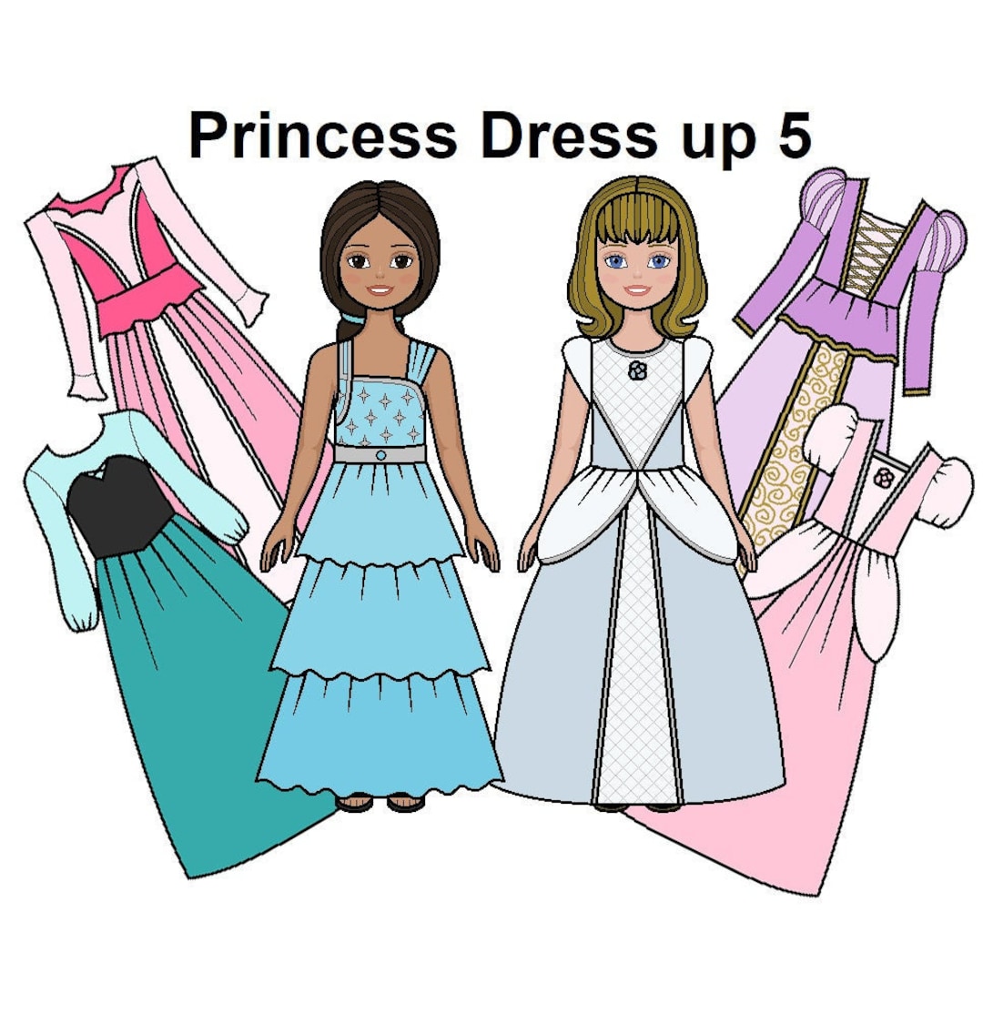 Disney Princess Dress Doll Printable