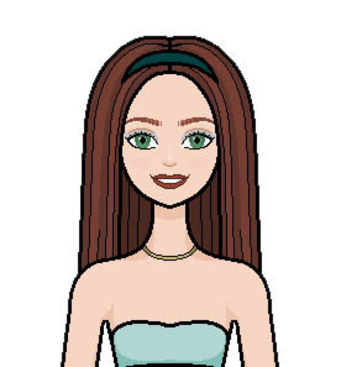 Colorful Red Paper Doll Red Hair Printable Paper Doll - Etsy