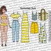 Summer Sun Paper Doll Curvy Printable Paper Doll Comfortable Clothes ...