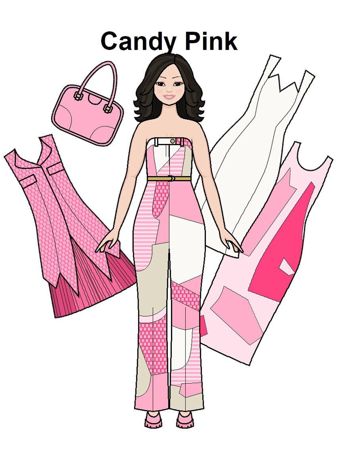 Fun Prints Paper Doll - Curvy Printable Paper Doll - Asian Plus Size ...