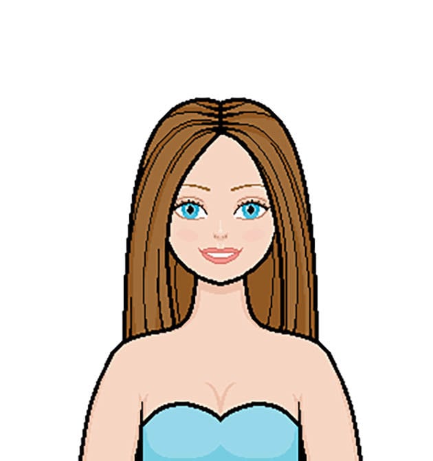 Colorful Day Paper Doll - Red Hair Doll - Cheerful Fashion- Curvy ...