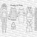 Pretty in Pink Paper Doll Red Hair Printable Paper Doll - Etsy