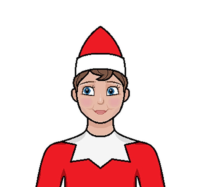 Silly Elf Printable Male Paper Doll Christmas Elf Xmas - Etsy