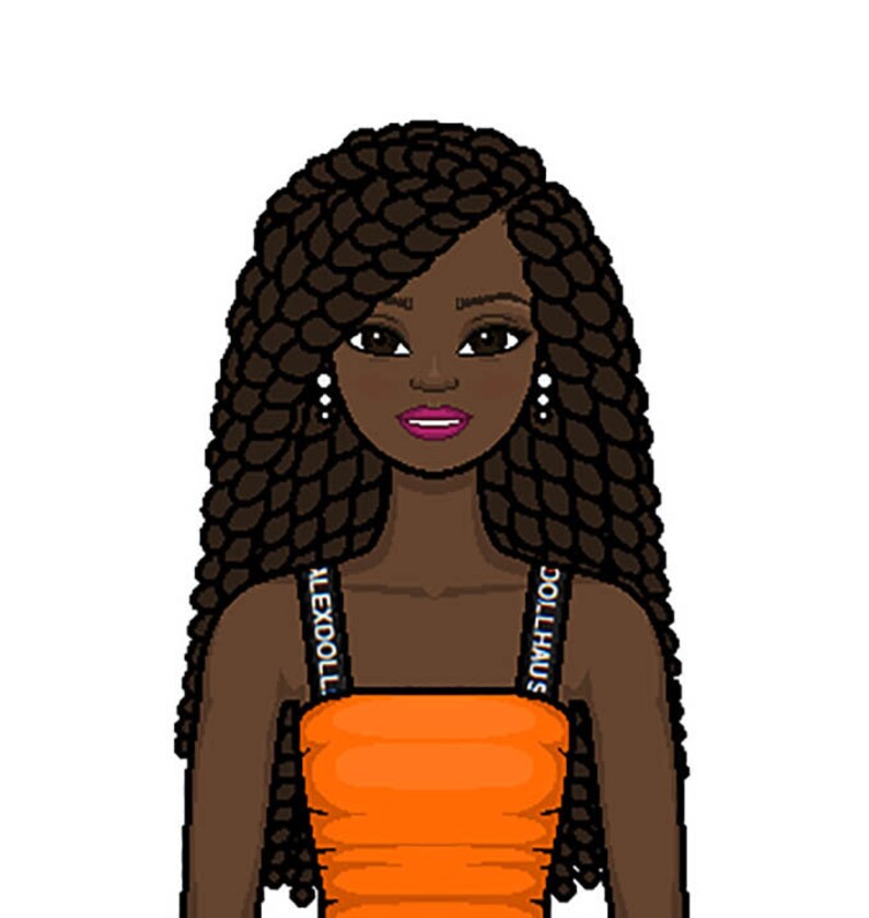 Dressed for a Party Symone Printable Paper Doll High - Etsy