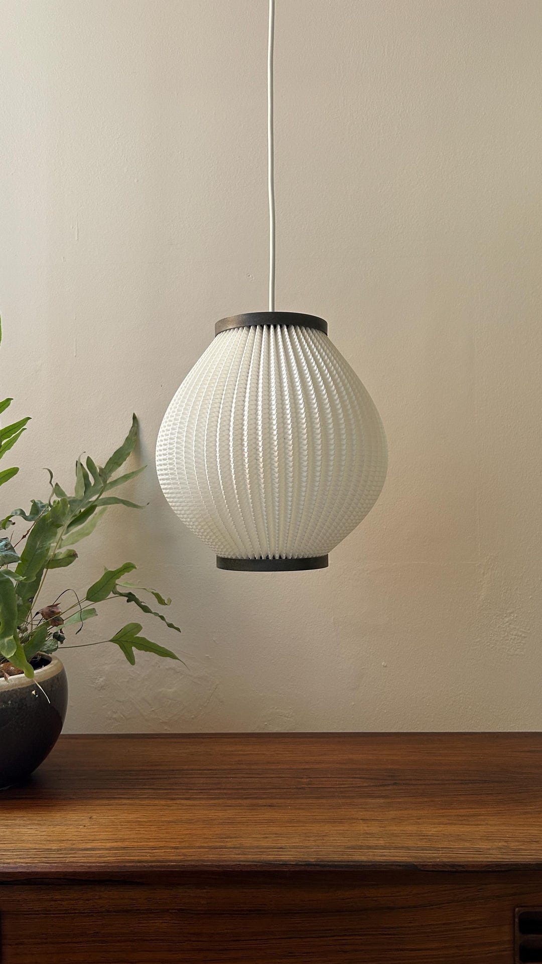Lars Schoiler for Hoyrup Lighting, Pearlshade Vintage Pendant Light ...