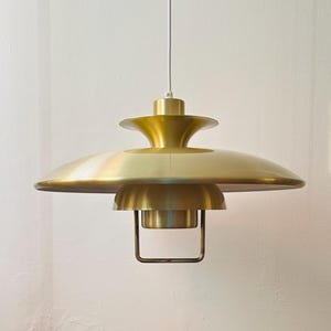 Nice Brass Pendant Light, Danish Design, Vintage , Classic Ceiling Lamp ...