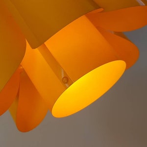 Funky Yellow Plastic Pendant Light 1960s Vintage Design Pop - Etsy
