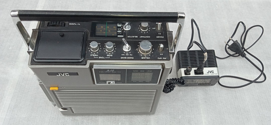 Vintage JVC Portable Radio Television - Etsy