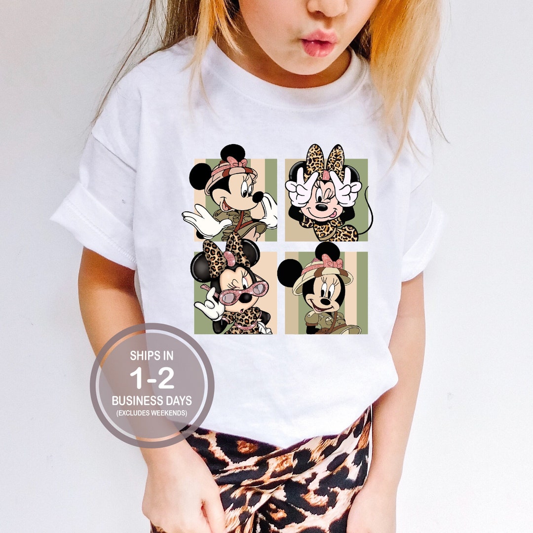 Minnie Mouse Animal Kingdom Shirt, Boys Girls Disney Shirt, Kilimanjaro ...