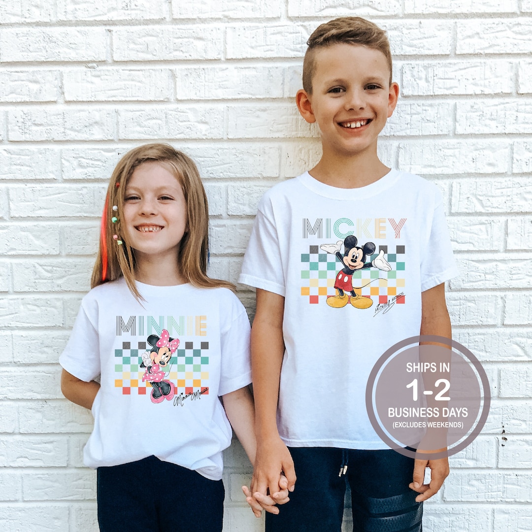 Mickey Minnie Mouse Brother Sister Matching Disney Shirt, Mickey ...