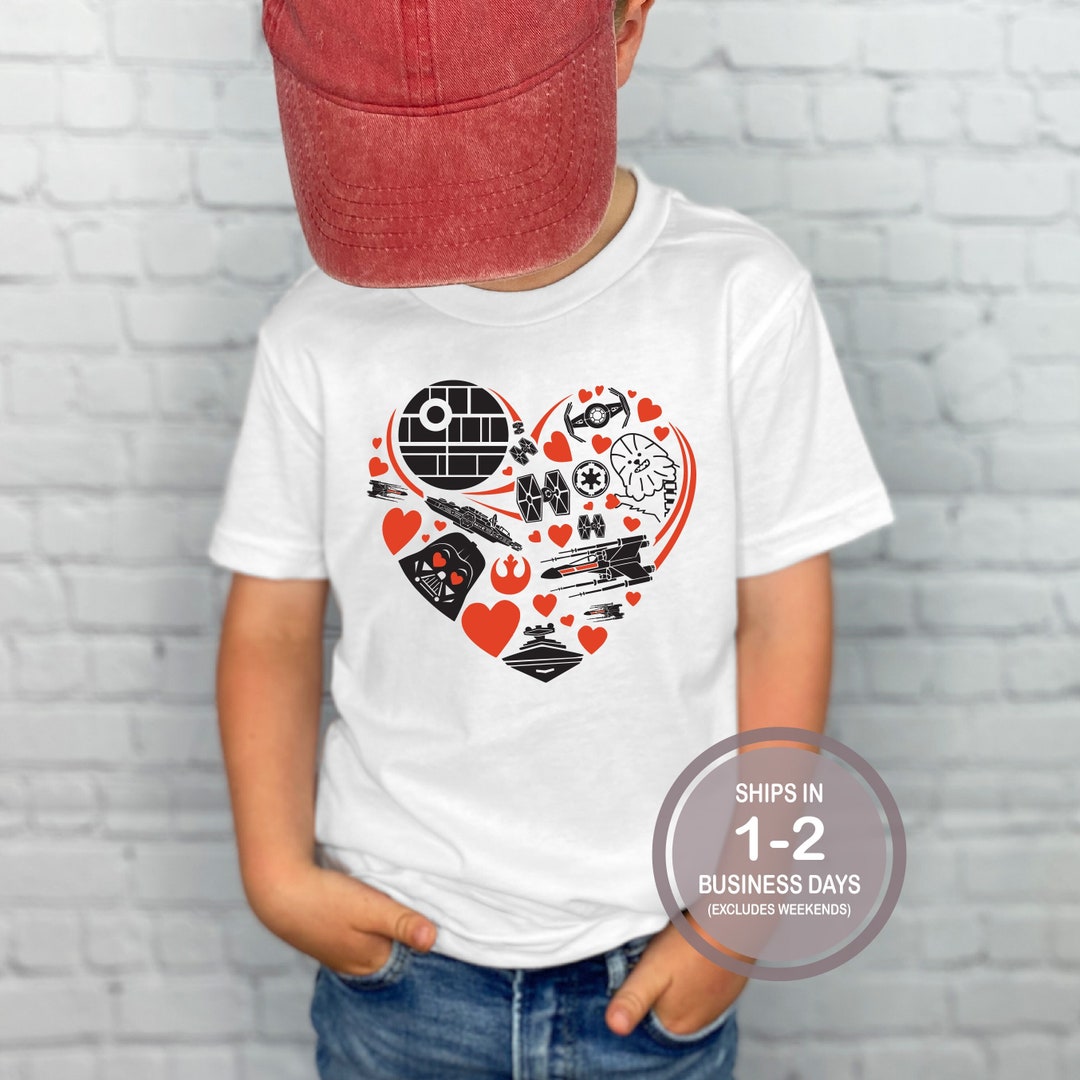 Star Wars Heart Valentine Shirt, Disney Valentine's Day Shirt, Star ...