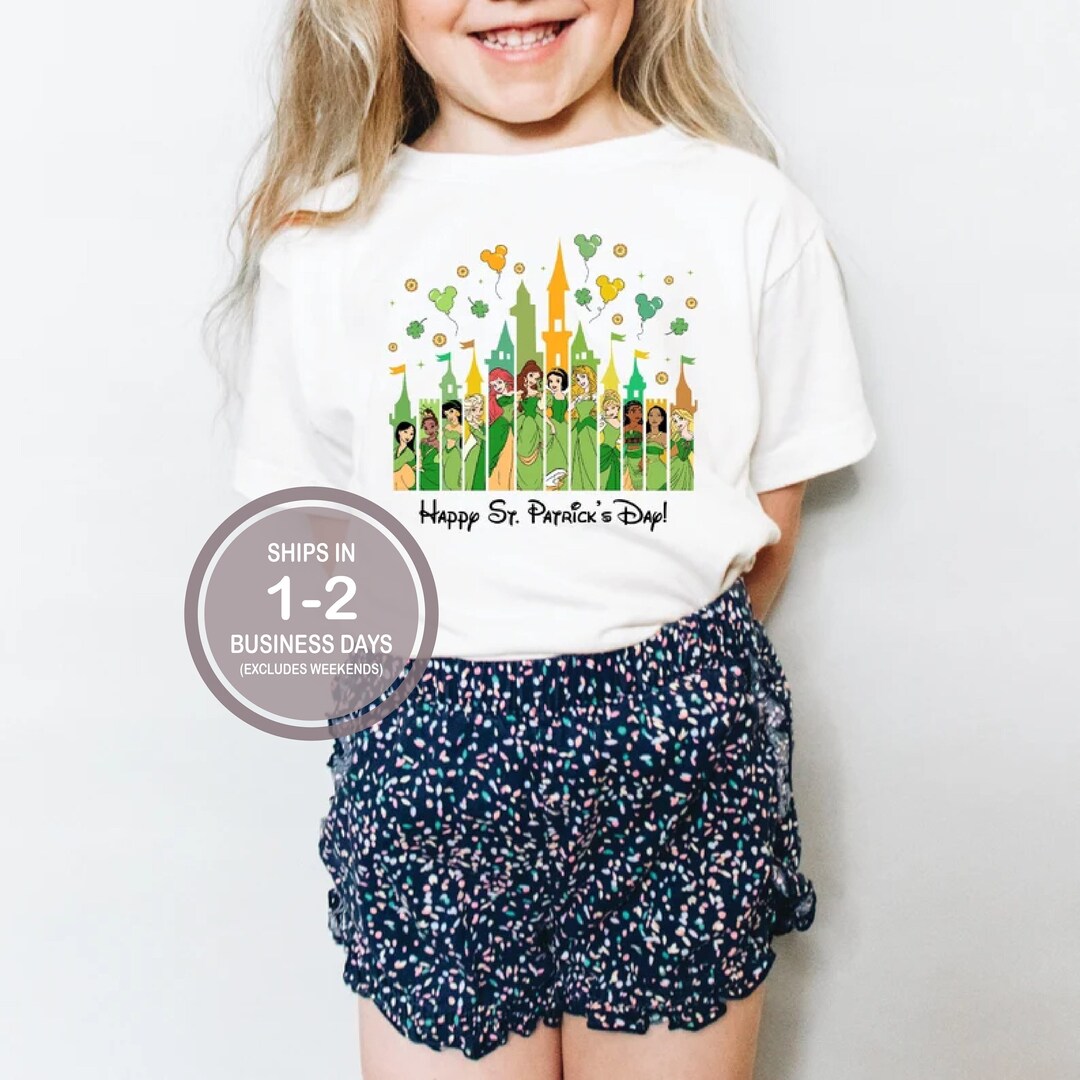 Disney Princess Happy St. Patrick's Day Shirt, Disney St. Patrick's Day ...