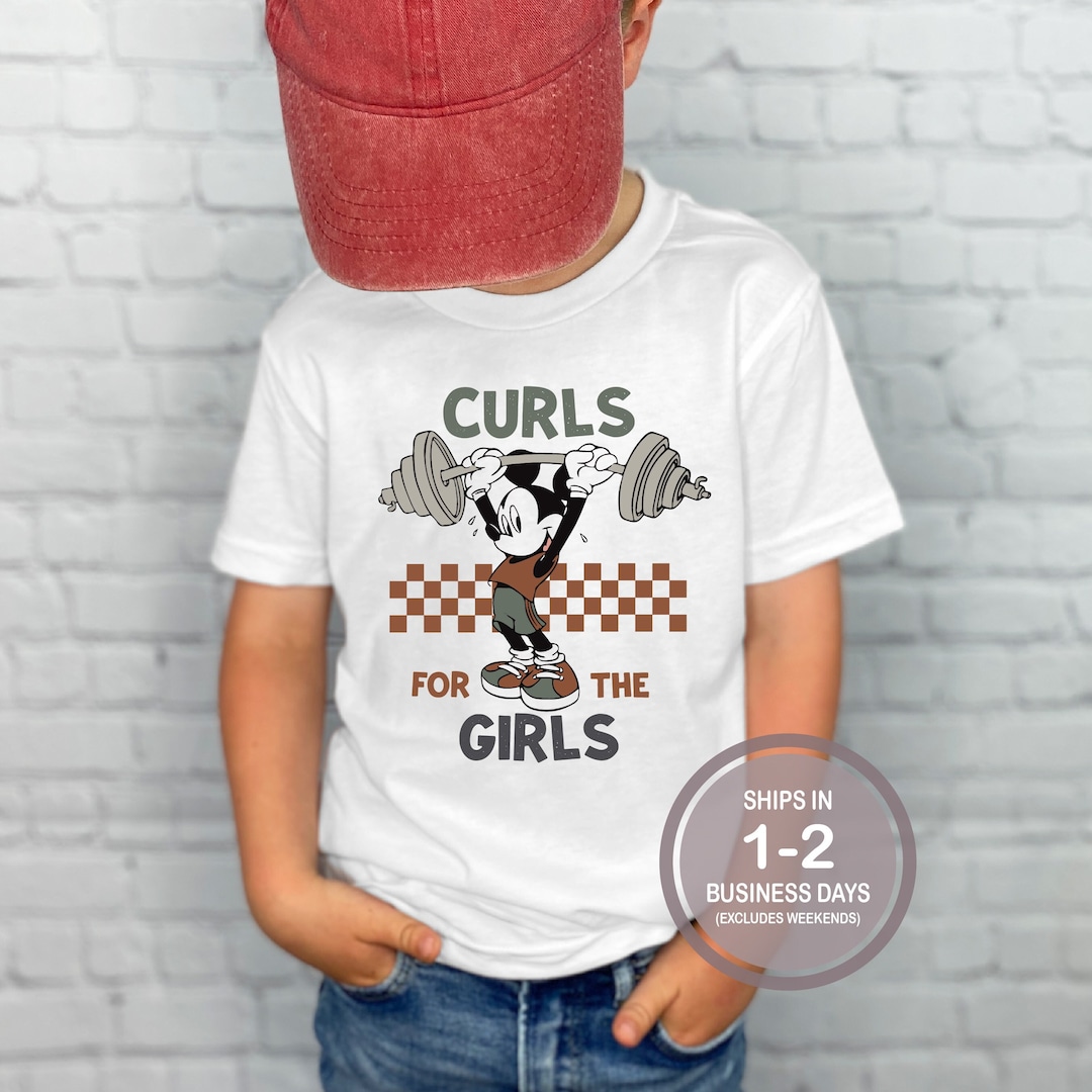 Mickey Curls for the Girls Shirt, Funny Mickey Mouse Shirt, Mickey Kids ...