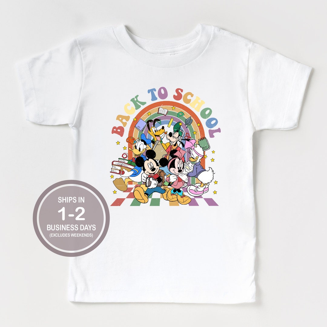 Back to School Mickey Mouse Shirt, Boys Girls Back to School Shirt ...
