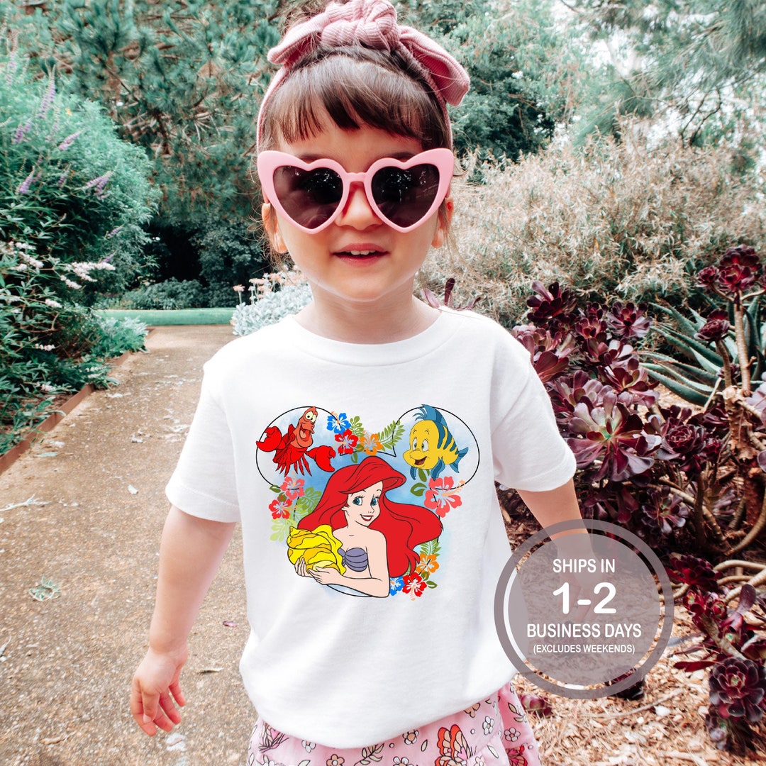 Cute Ariel Disney Princess Shirt, Kids Disney Shirt, Disney Princesses Shirt, Youth Disney Shirt ...