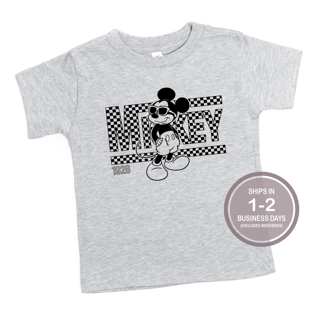 Classic Checker Mickey Mouse 1928 Shirt, Mickey Kids Shirt, Youth ...