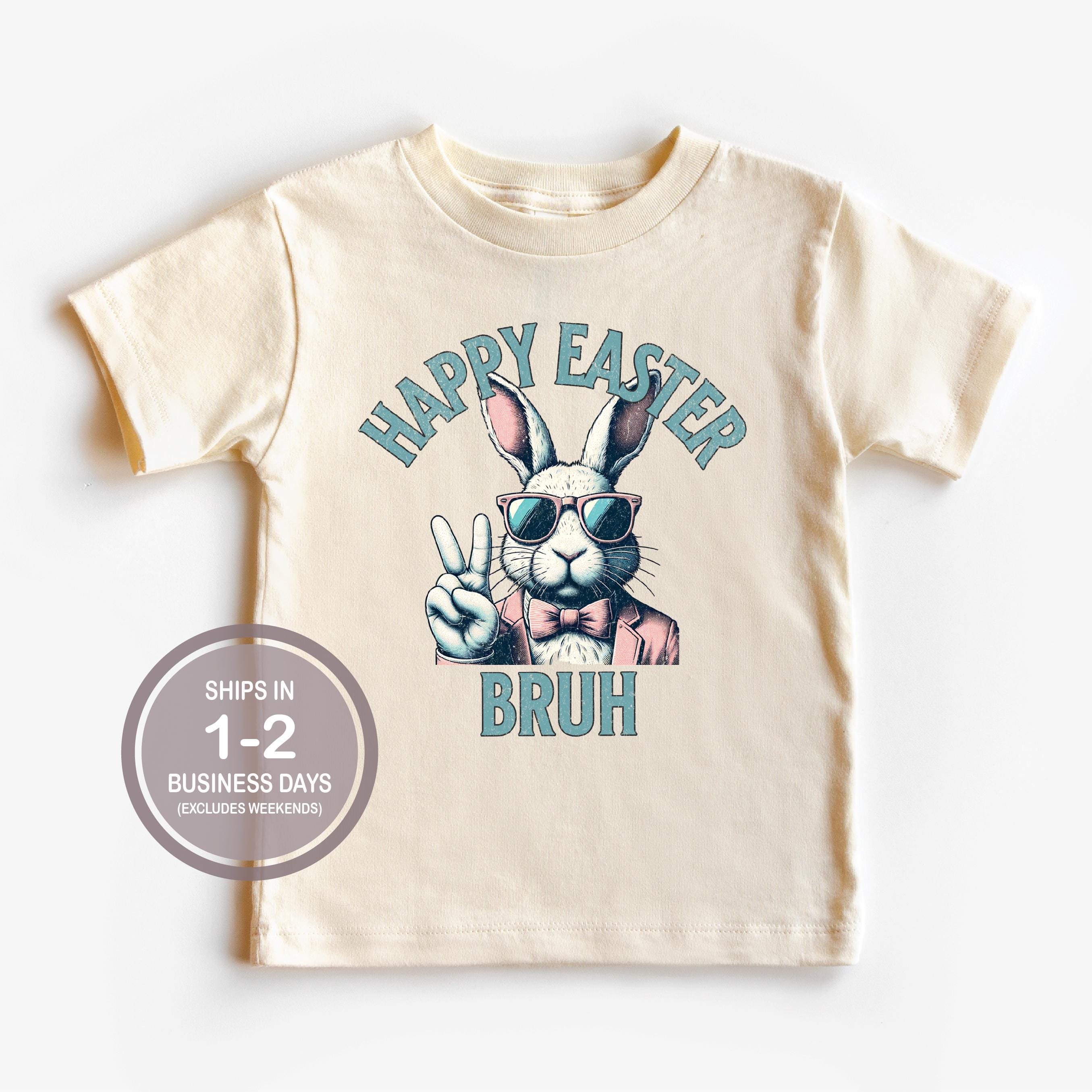 Happy Easter Bruh Shirt, Funny Kids Easter Shirt, Funny Easter Bunny ...