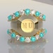 Customizable Ring Enhancer College Ring Wrap Turquoise - Etsy