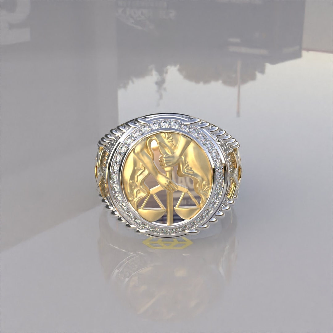 Libra Ring, Zodiac Silver Ring, Zodiac Gold Ring, Zodiac Ring for Men ...
