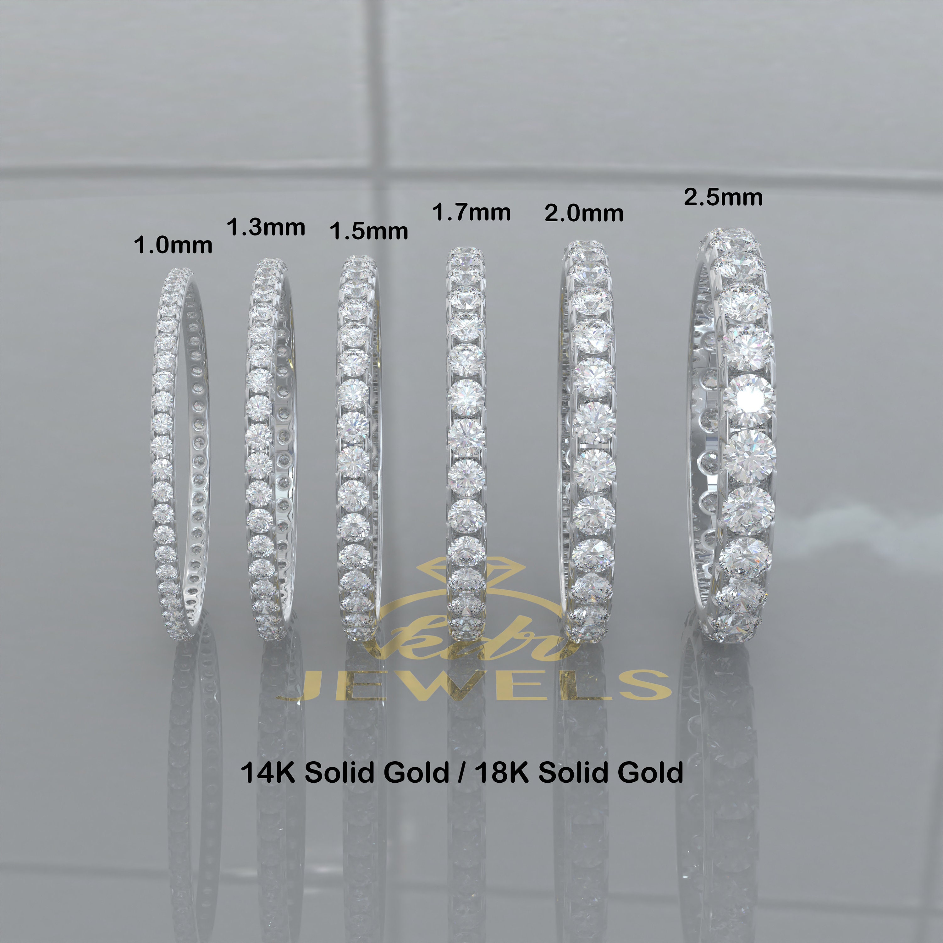 Natural Diamond FULL Eternity Band Wedding Band Stack Ring for - Etsy