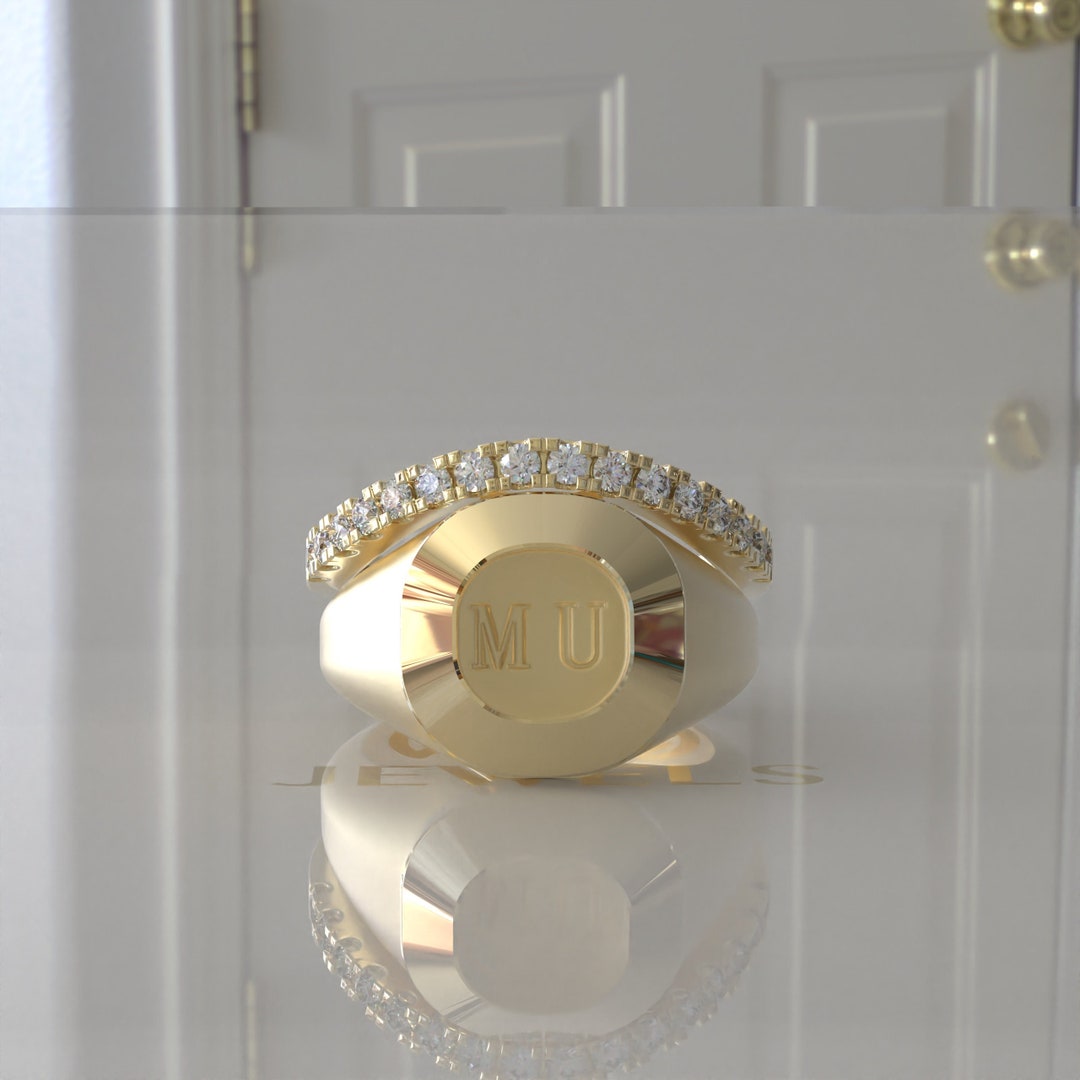 Customizable Moissanite Ring Enhancer, Moissanite Aggie Ring Wrap ...