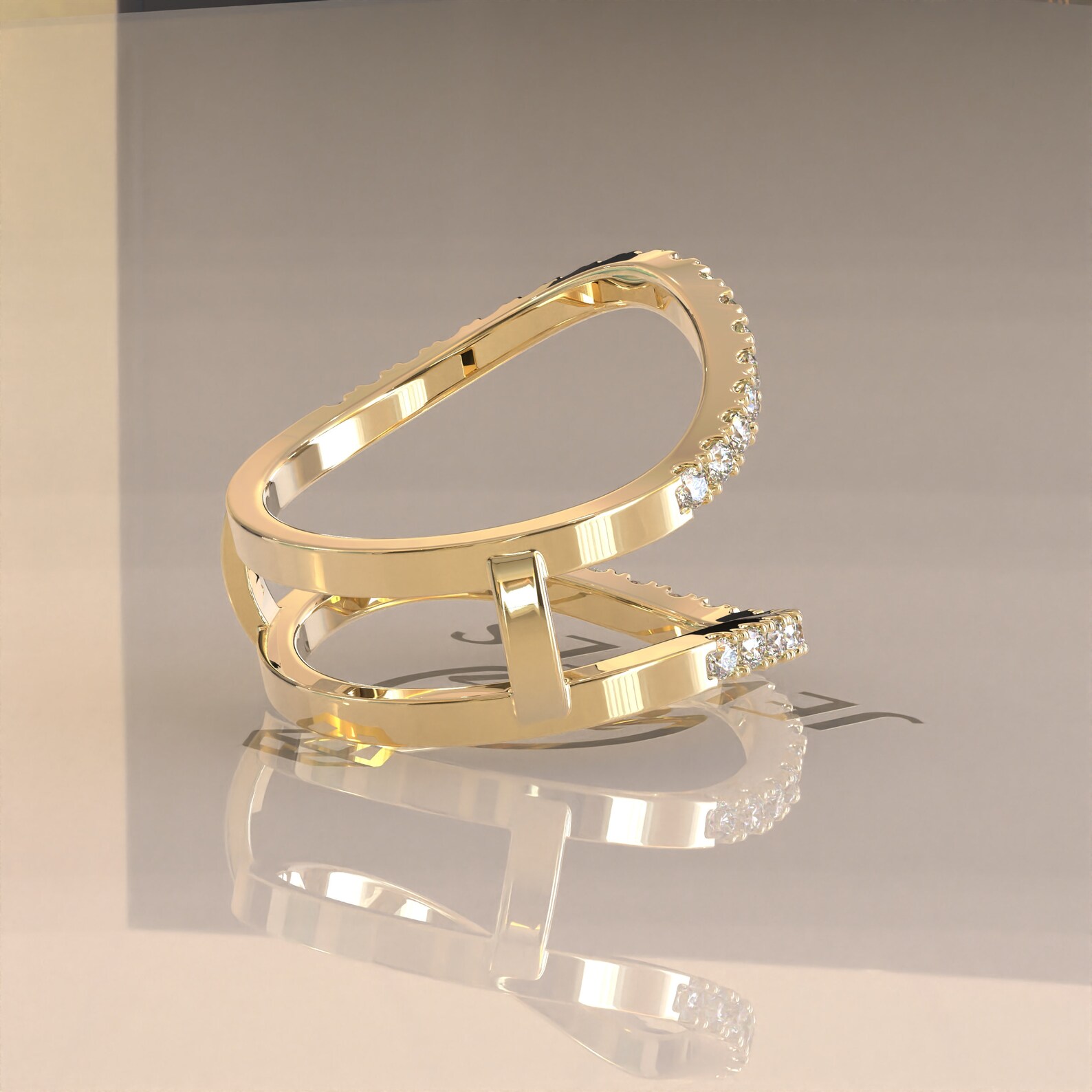 Customizable Ring Enhancer Moissanite Ring Enhancer Aggie - Etsy