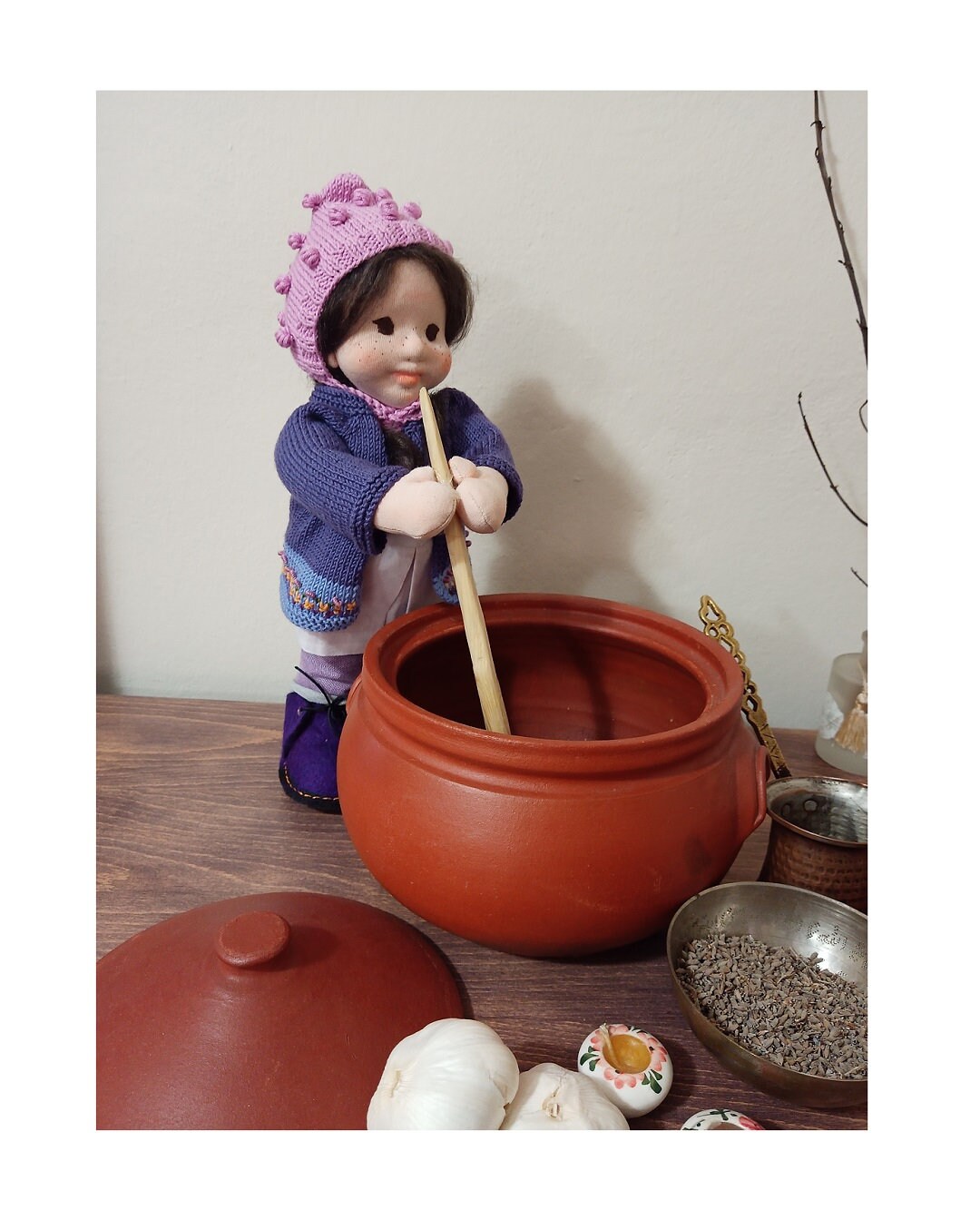 Waldorf Doll ruth 13.5 Inch Waldorf Inspired Doll First Baby Girl Art ...