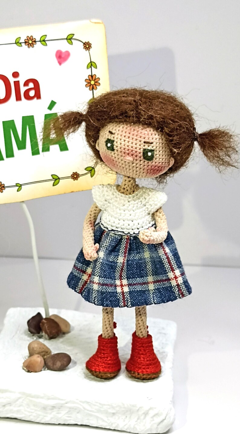 Crochet Mini Doll, Handmade Amigurumi Doll, Personalized Gift - Etsy
