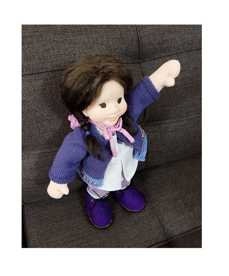 Waldorf Doll ruth 13.5 Inch Waldorf Inspired Doll First Baby Girl Art ...