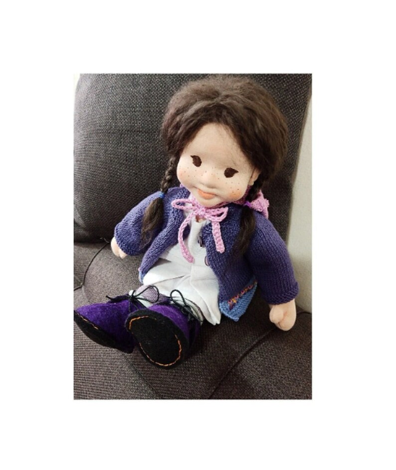 Waldorf Doll ruth 13.5 Inch Waldorf Inspired Doll First Baby Girl Art ...