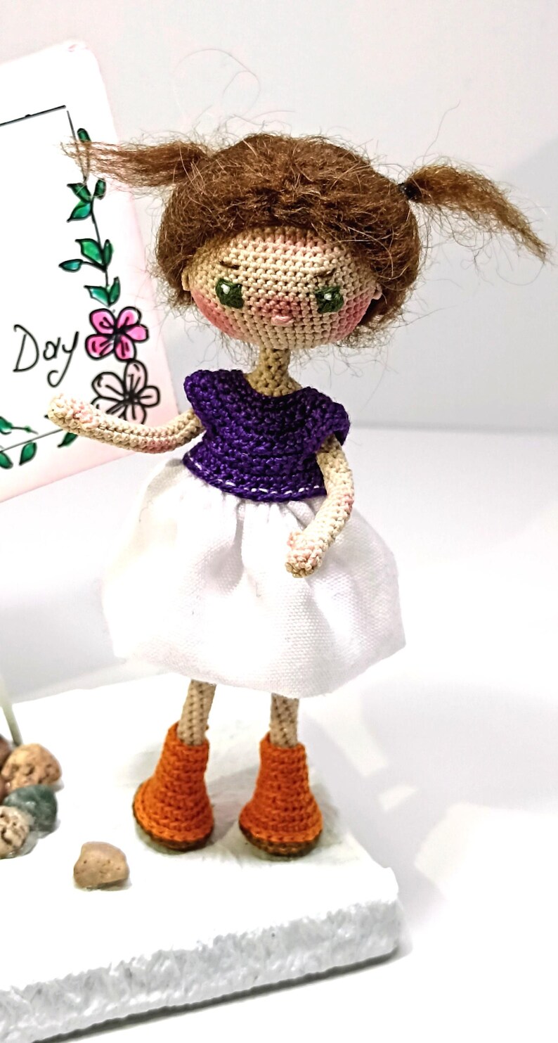 Crochet Mini Doll, Amigurumi Stuffed Doll, Personalized Gift - Etsy