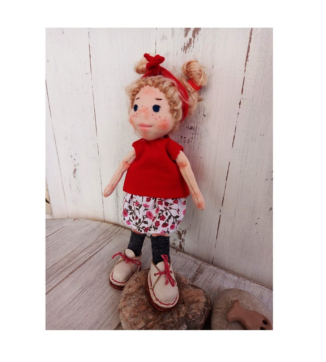 Handmade "amy" Waldorf Doll, Miniature Cotton & Wool - Etsy