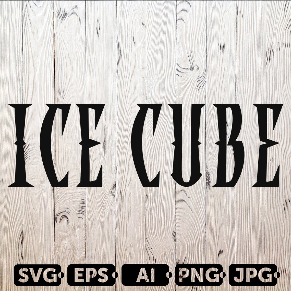 Ice Cube Logo SVG Cutting Files Hip Hop Digital Clip Art Ice | Etsy