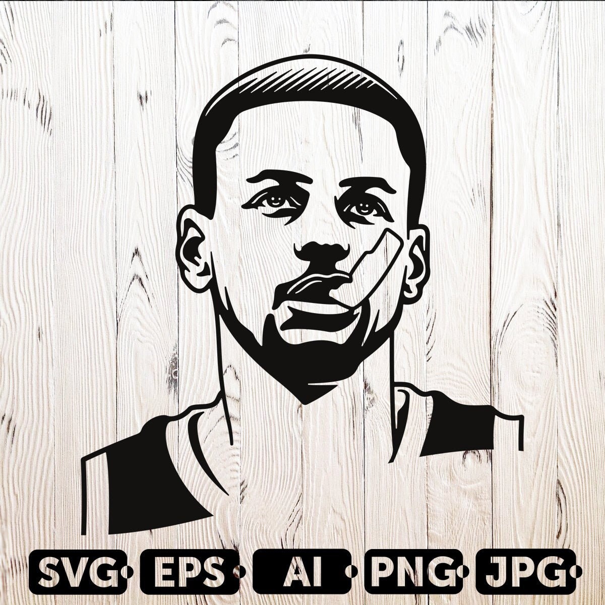 Steph Curry SVG Cutting Files NBA vector clipart Stephen | Etsy