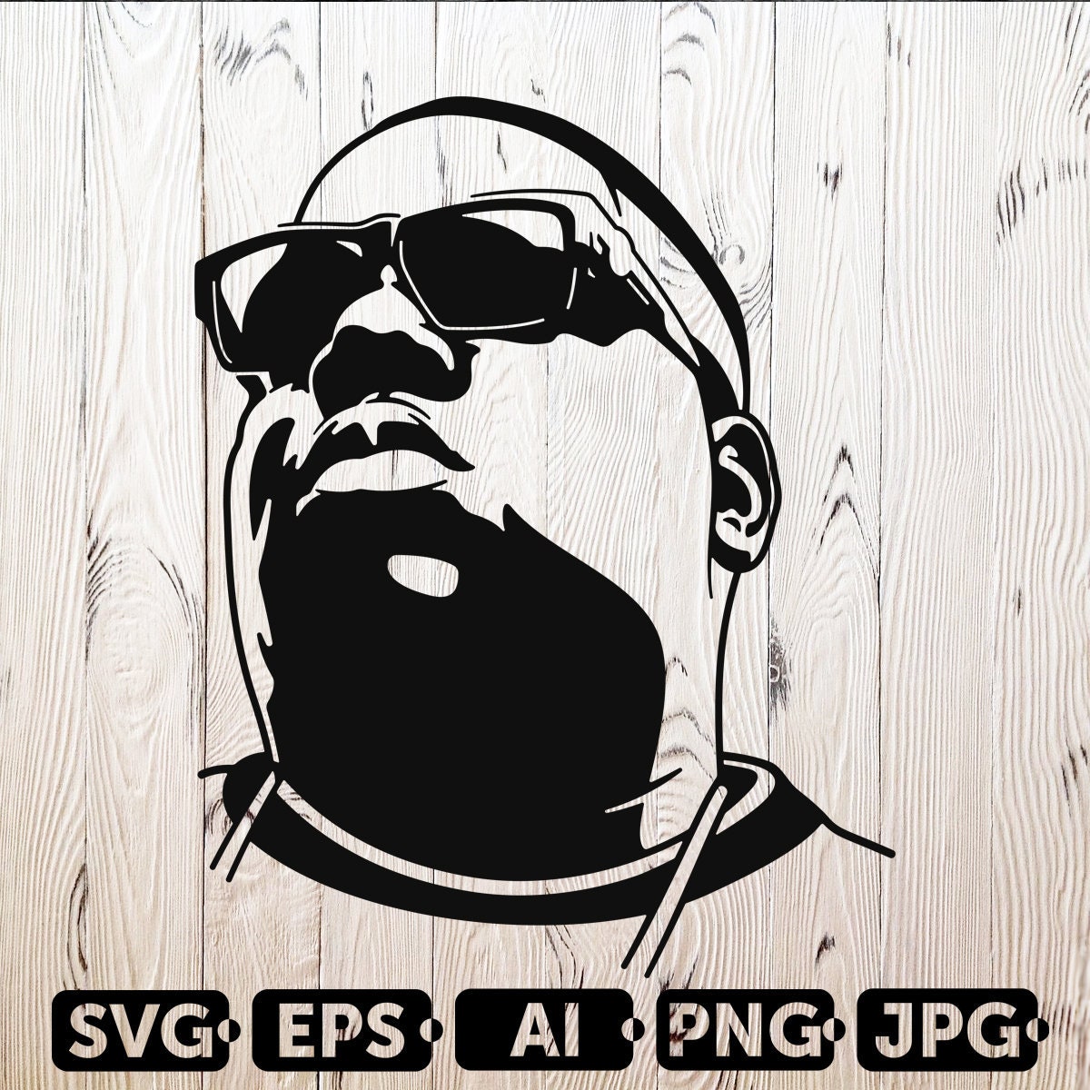 Biggie Smalls Svg Cutting Files 4 Hip Hop Digital Clip Art Etsy