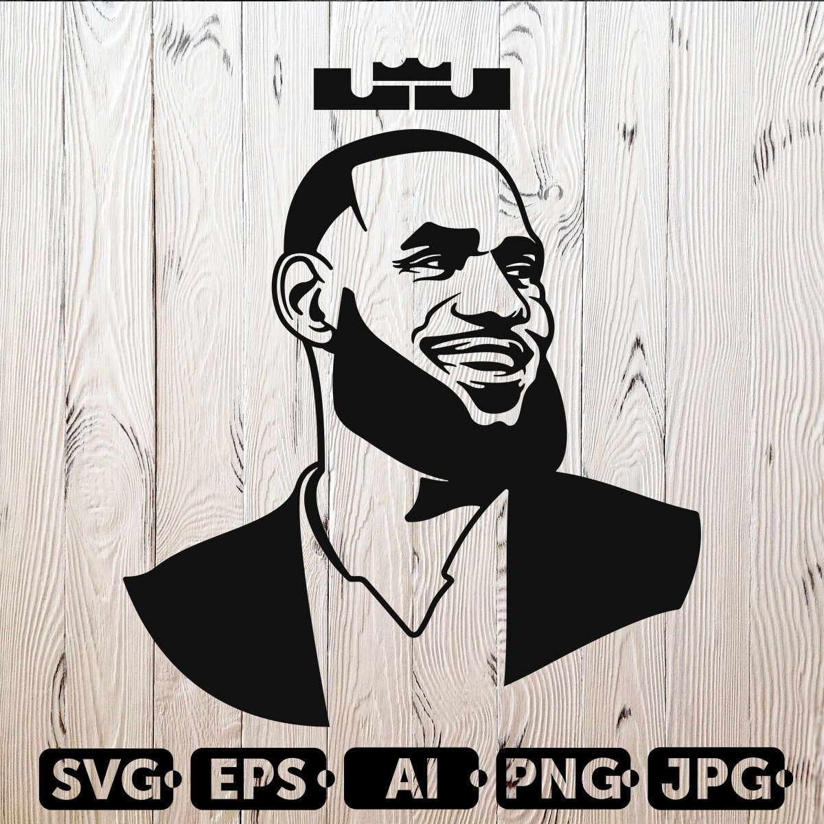 LeBron James SVG Cutting Files 2 NBA vector clipart LeBron | Etsy